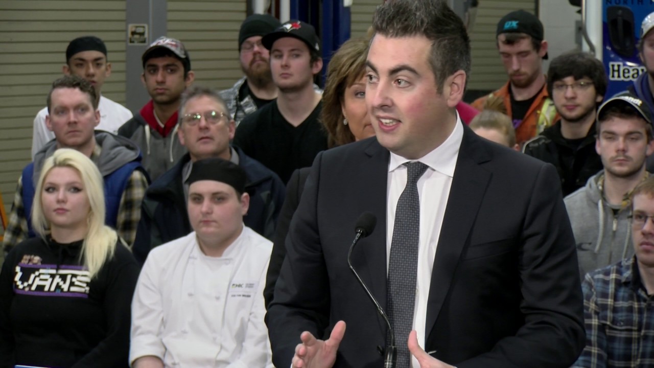 NIC Chair Derek Lamb at Campbell River Campus Announcement - YouTube