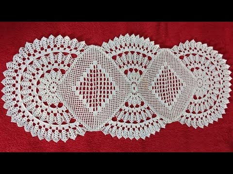 crochet stitch table mat. part-6 - YouTube