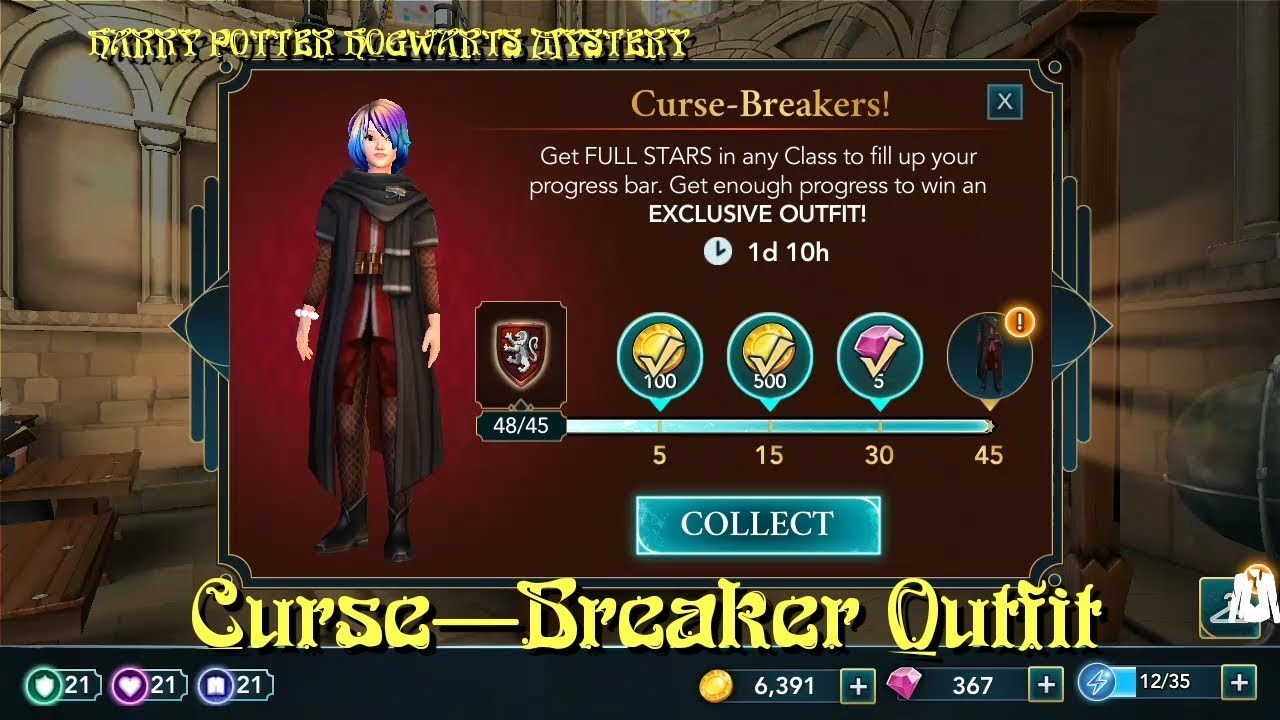 CURSE BREAKERS OUTFIT HARRY POTTER HOGWARTS MYSTERY - YouTube