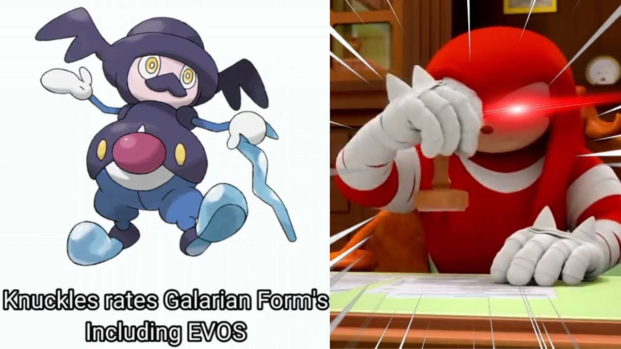 Knuckles rates Galarian Forms Including EVOS - YouTube