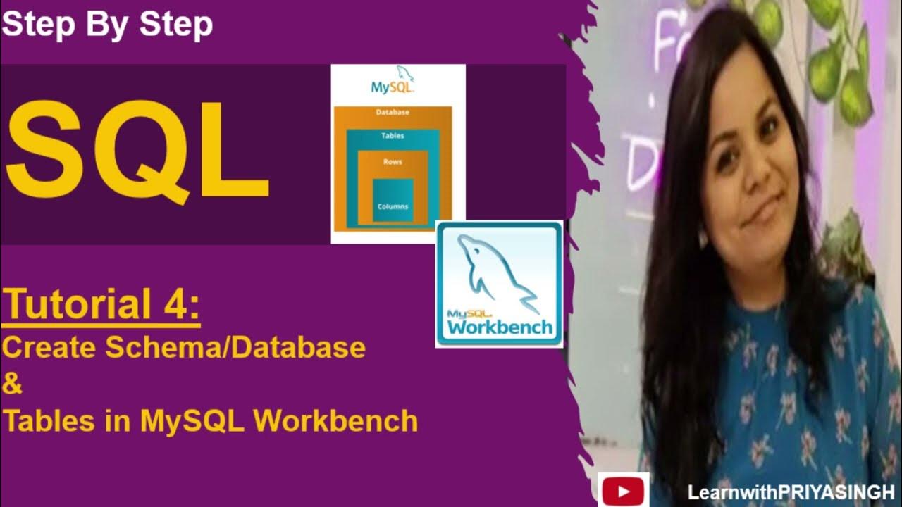 Tutorial 4 : Create Schema/Database in MySQL Workbench - YouTube