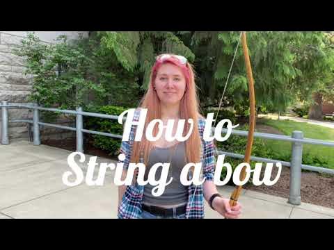 How to string a bow - YouTube