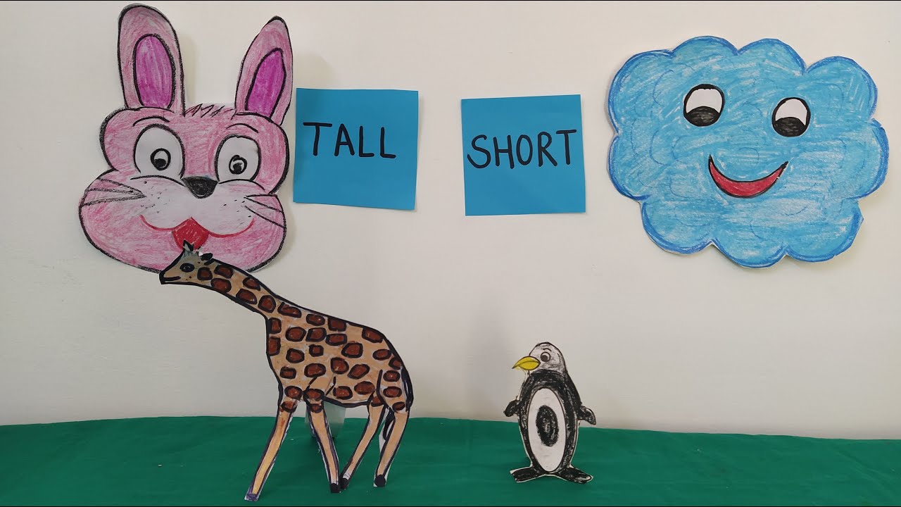 Tall and short Concept | Comparison for Kids - YouTube