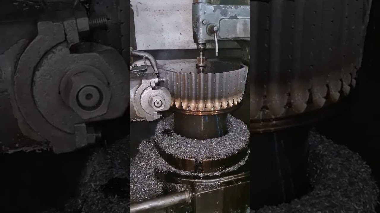 Hobbing Milling On fire #short #shortvideo - YouTube