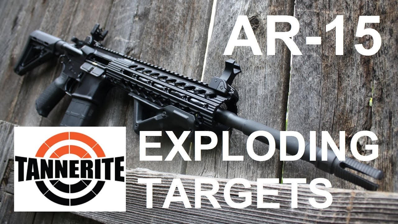 TANNERITE EXPLODING TARGETS | AR15 Rifle - YouTube