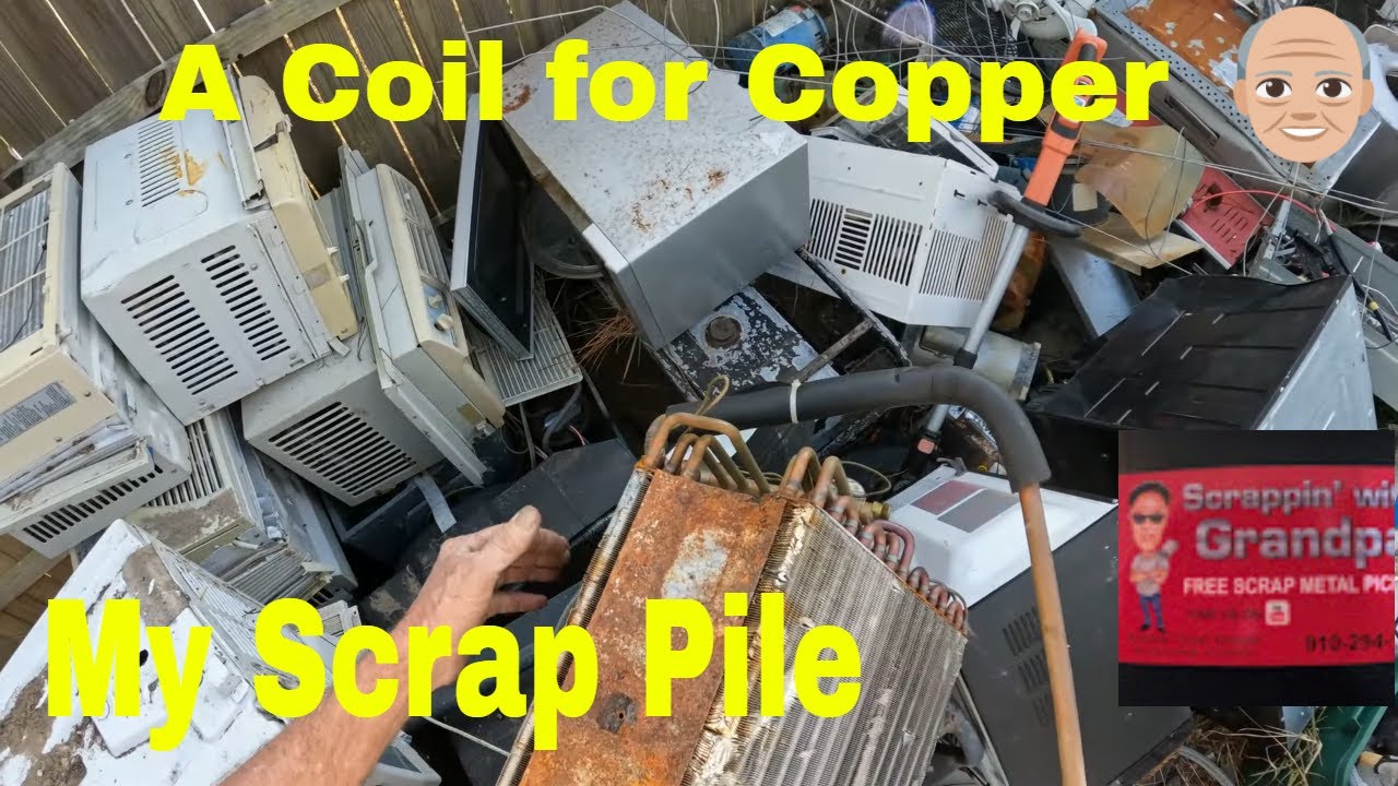 Scrap Metal Recycling an ac radiator for Copper. - YouTube