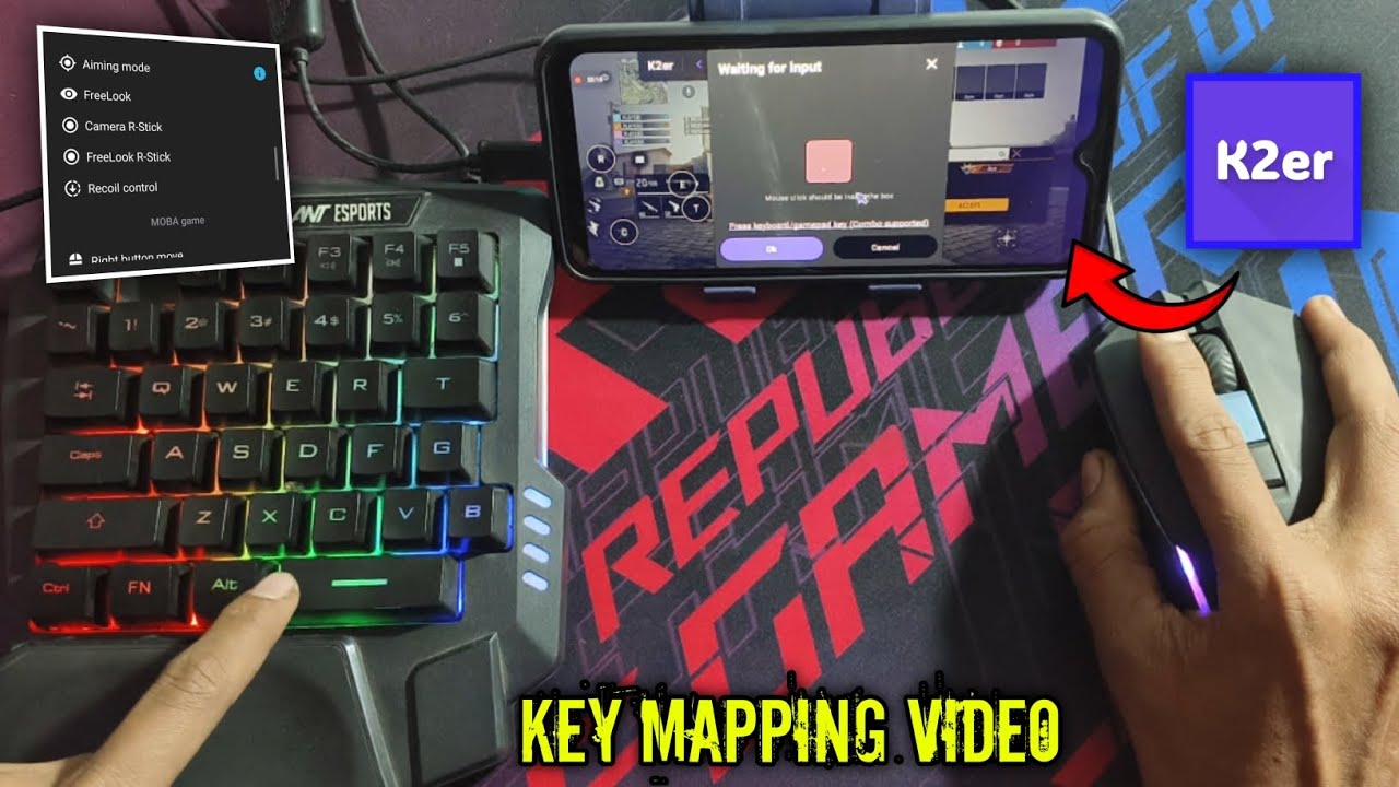 K2ER application key mapping video. how to keymapping k2er - YouTube