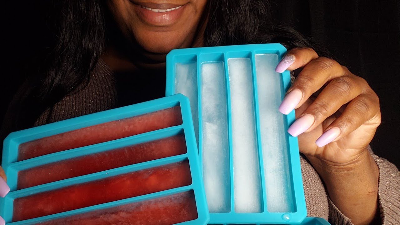 ASMR•STRAWBERRY FANTA SLUSHY ICE STICKS•CARBONATED STICKS•NO TALKING ...