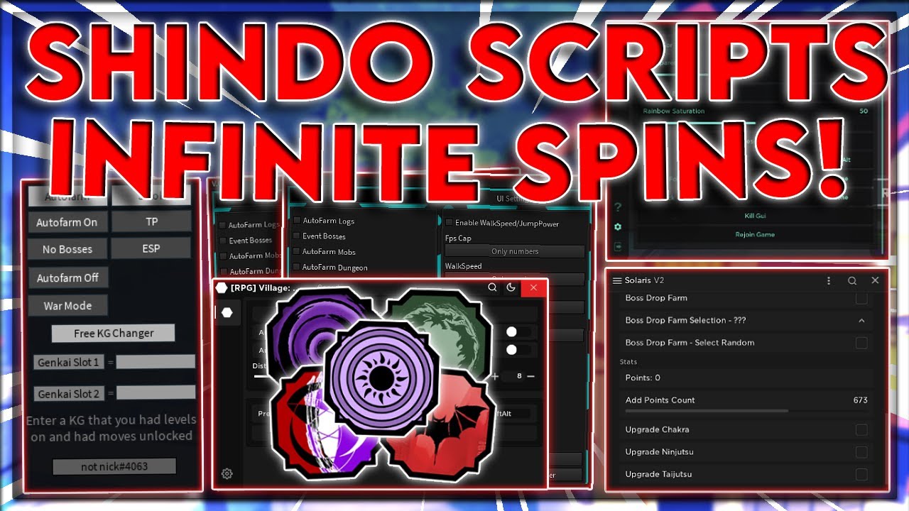 [NEW] Shindo Life Script Hack GUI | Auto Farm | Infinite Spins + Kill ...