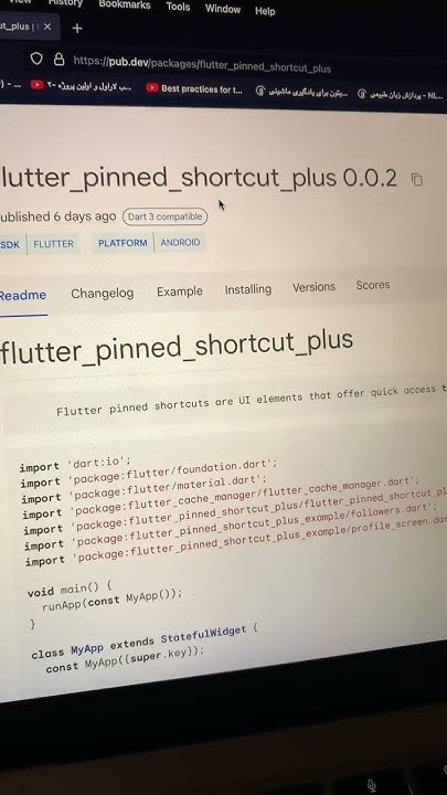 Flutterpinnedshortcut Flutterwidgets Flutter Youtube