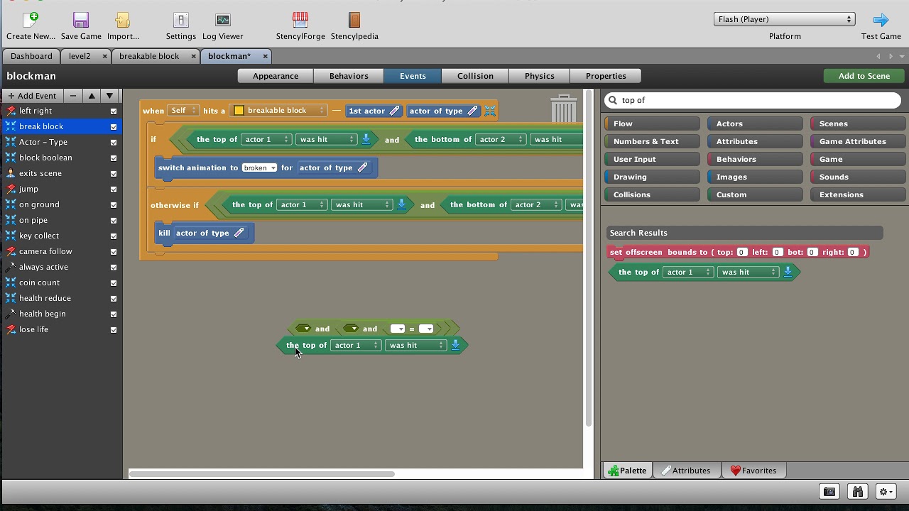 Bonus Items #1 - breakable blocks - Stencyl Tutorial - YouTube