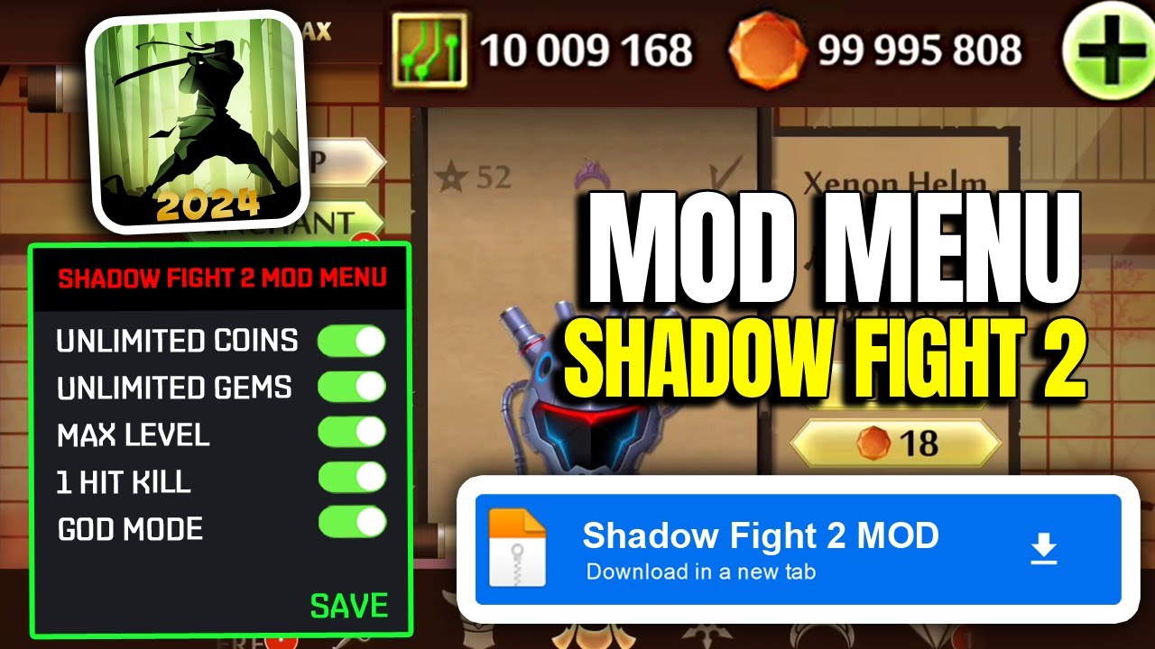 Shadow Fight 2 HACK/MOD - MONEDAS y GEMAS Ilimitadas y Todas Las Armas ...