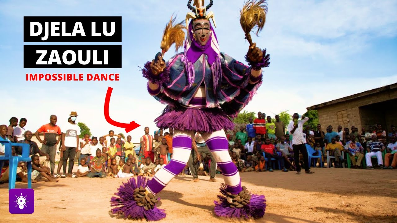 The most impossible african dance style - The Djela Lu Zaouli - YouTube
