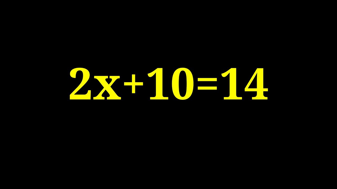 Solve 2x 10 14 YouTube