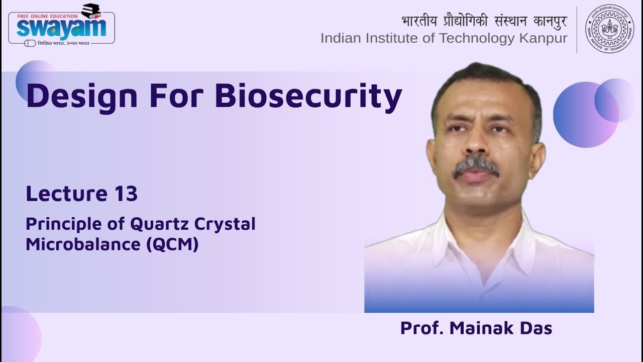 Lecture 13 : Principle of Quartz Crystal Microbalance (QCM) - YouTube