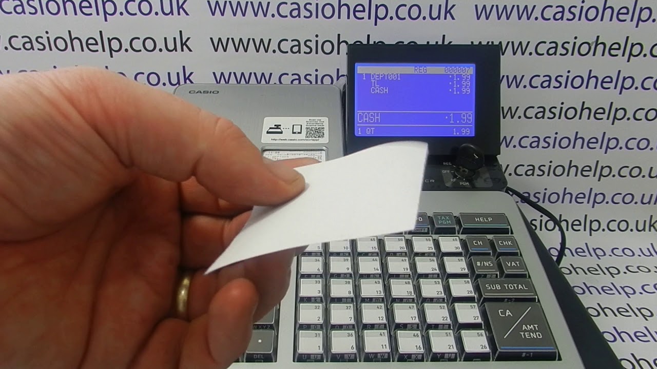 Troubleshooting Till Receipt Printing Blank Casio SR-S4000 / PCR-T2500 ...