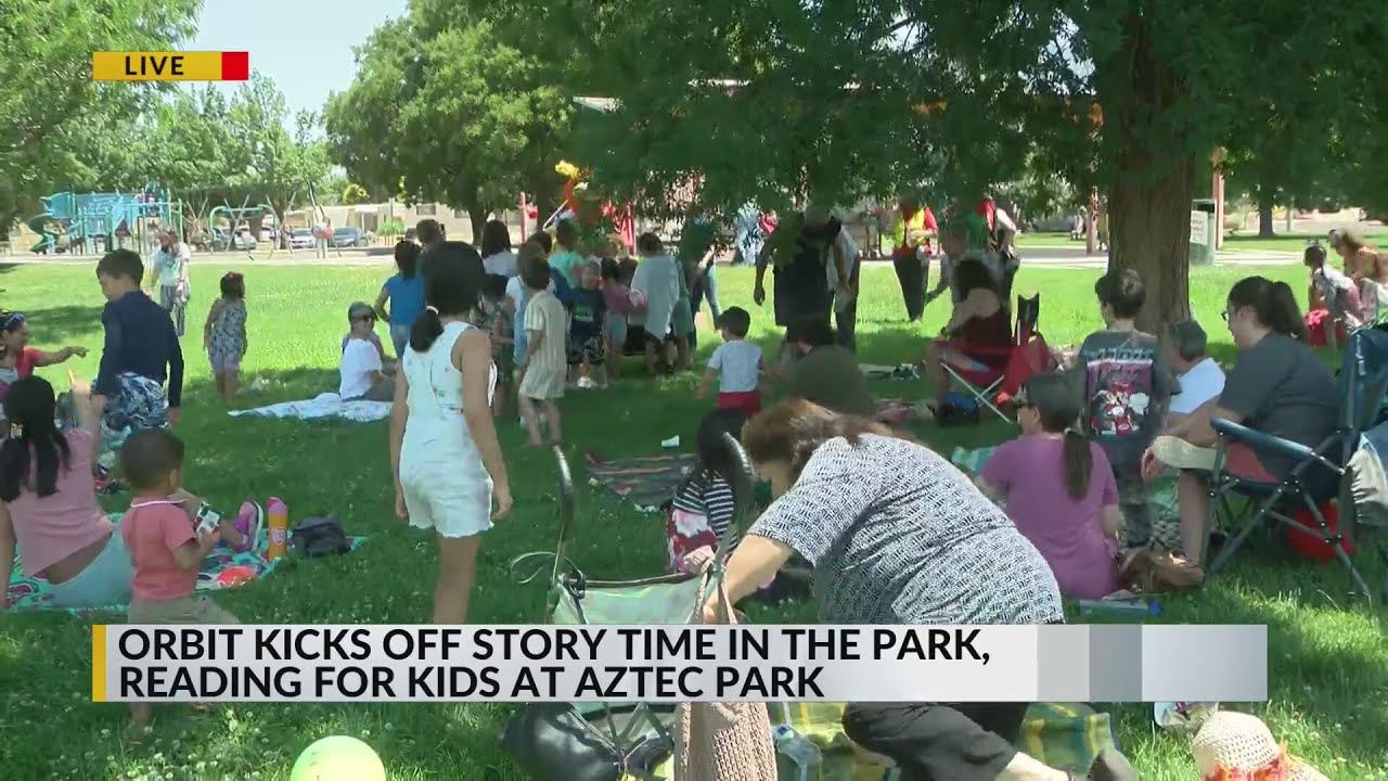 Story time in the park kicks off at Albuquerque's Aztec park - YouTube