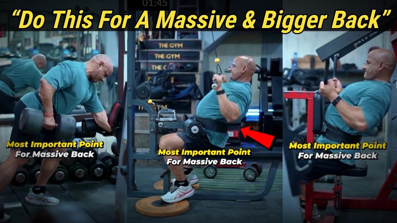 “Do This For A Massive & Bigger Back” | Back Workout | Mukesh Gahlot ...