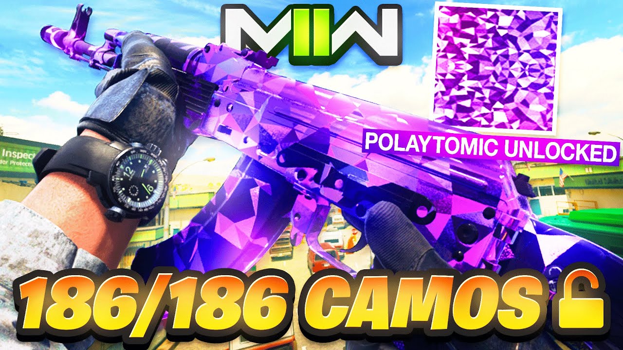 UNLOCKING POLYATOMIC CAMO IN MODERN WARFARE 2! 186+ CAMOS UNLOCKED ...