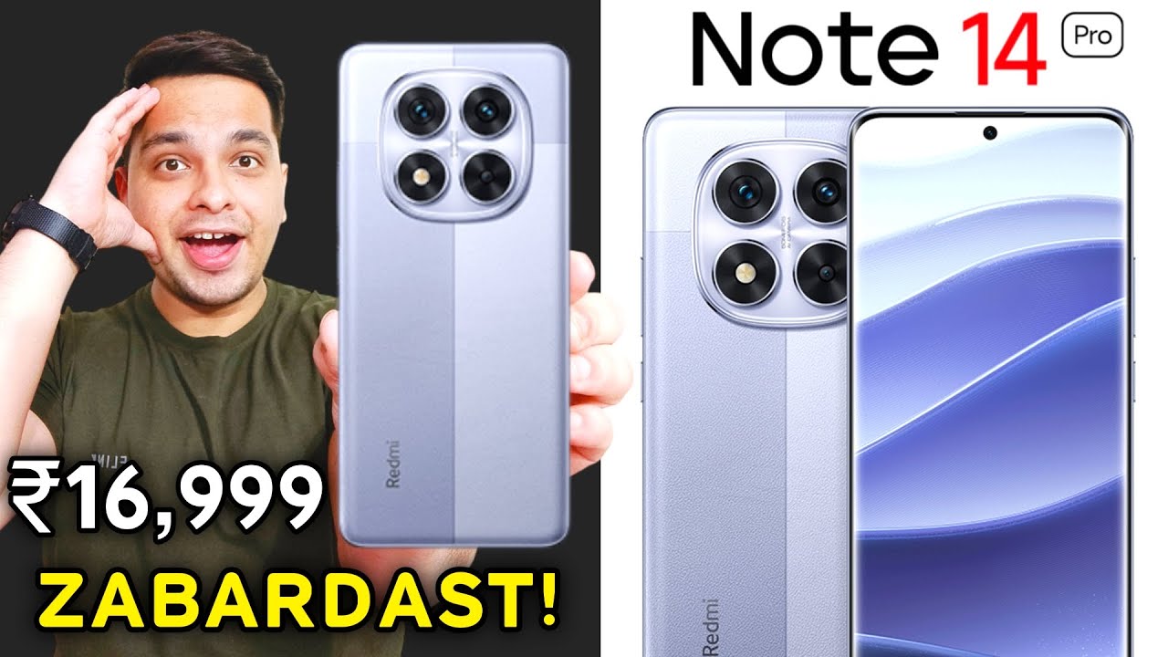 Redmi Note 14 Pro 5G Launched @ ₹16,999 | Redmi Note 14 Pro Price & Features | IP69, D7300 ULTRA ...