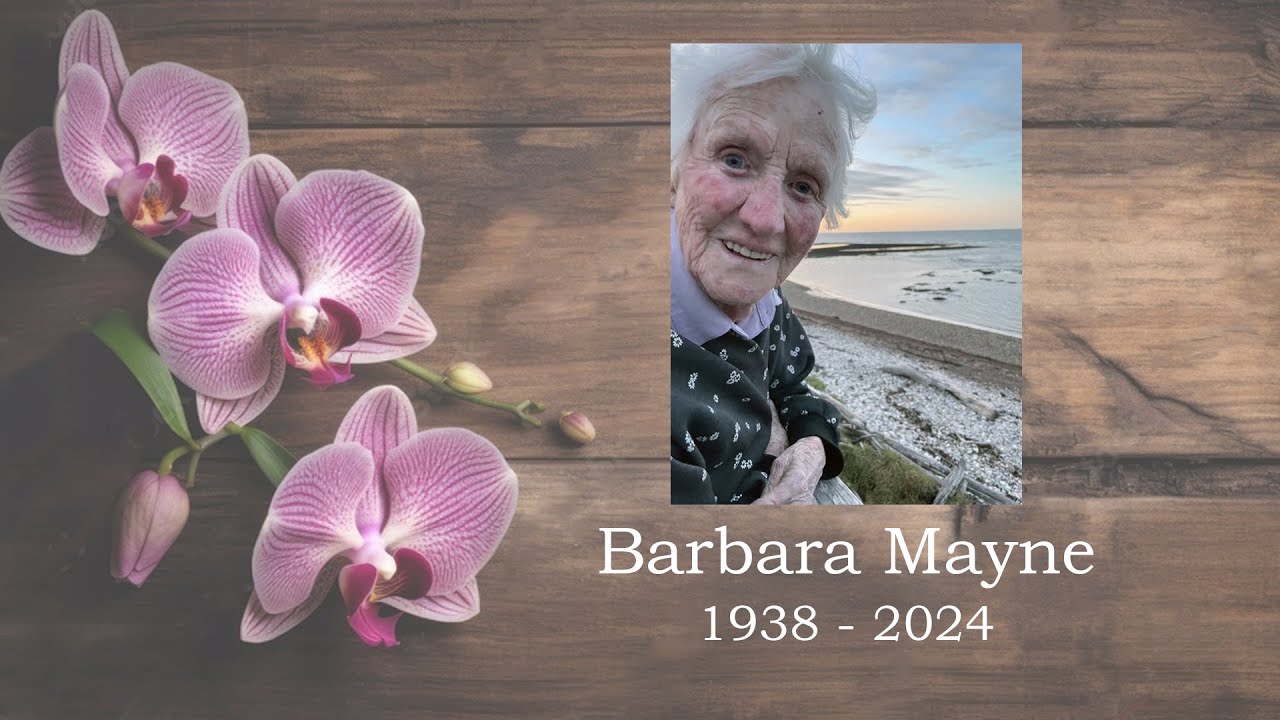 Barbara Mayne funeral service recording 26/08/2024 - YouTube