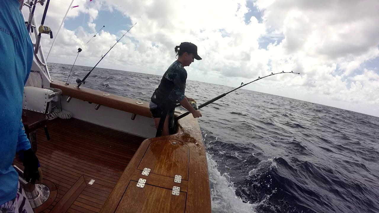 Tina's First Marlin - YouTube