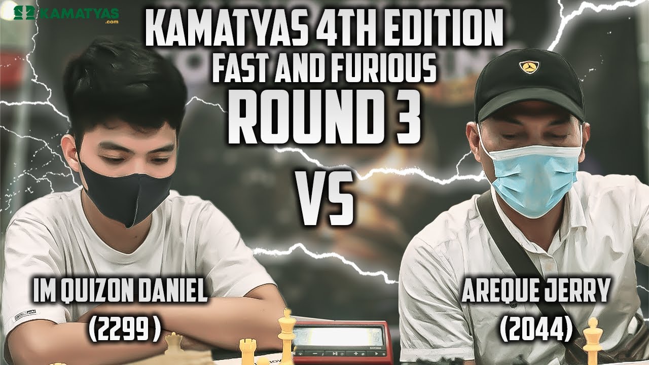 Round 3 Best Game! IM Quizon vs Areque Kamatyas 4th Edition FAST ...