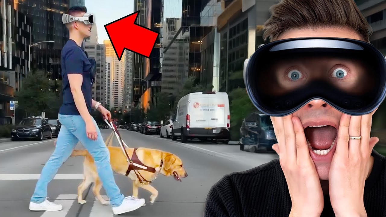 Blind Man Tests Apple Vision Pros - YouTube