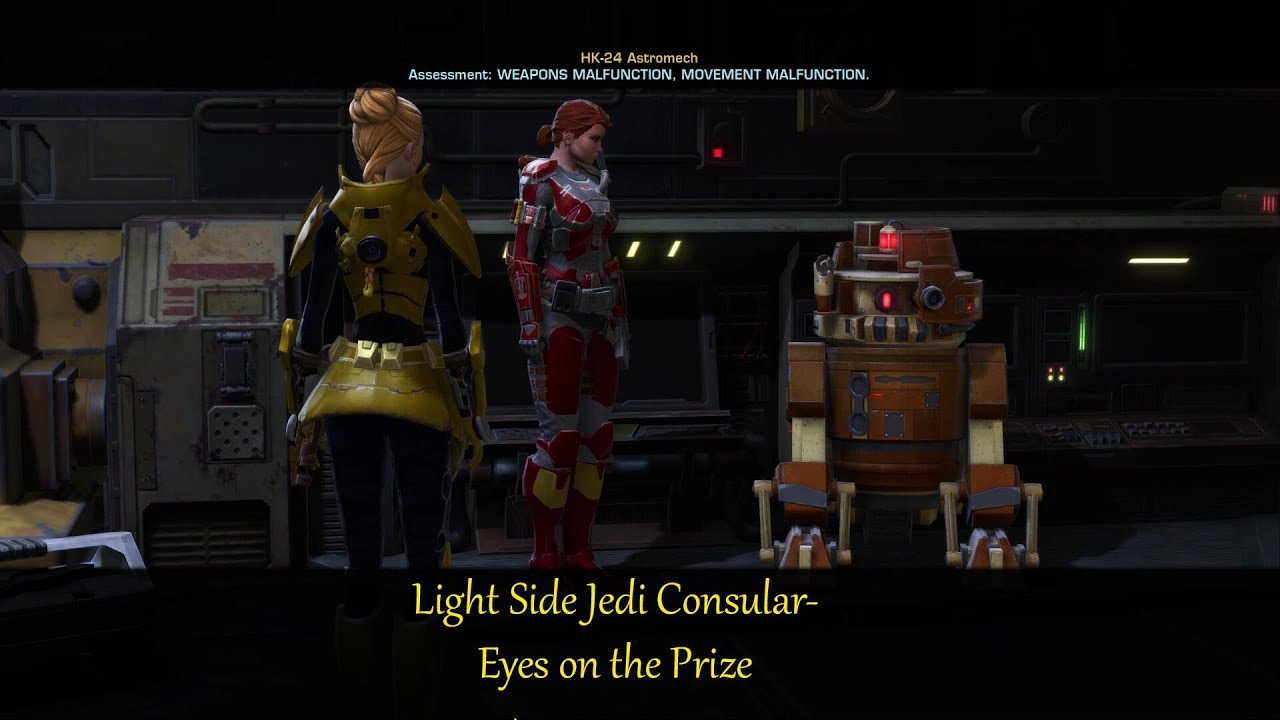 SWTOR: LIGHT Female Jedi Consular- Eye on the Prize - YouTube
