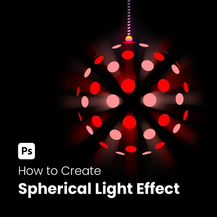 Learn how to create spherical Light Effect #youtube #graphicdesign # ...