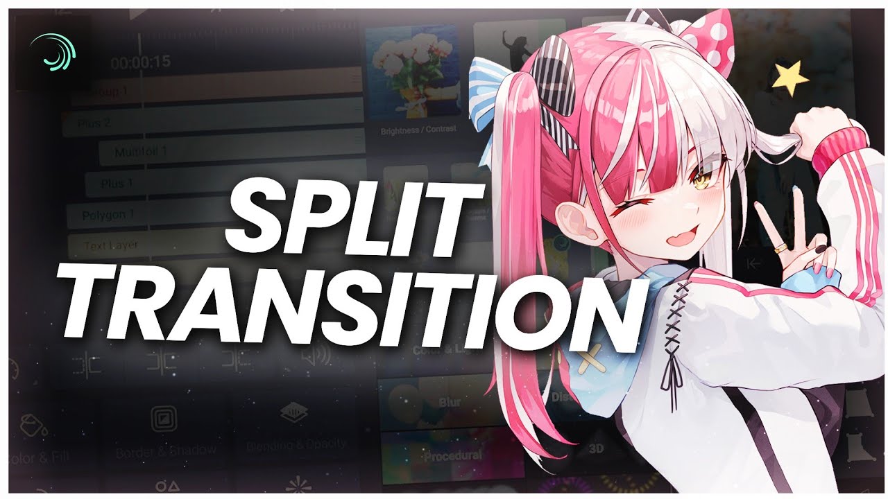 split transition Alight motion - Tutorial AMV - YouTube