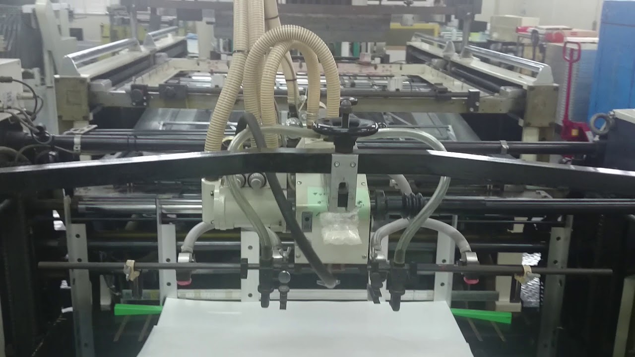 Sakurai screen printing press SC102A 1985 - YouTube