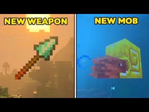 Minecraft Ocean Update New Features In 1.22 | New Mob And New Weapon ...