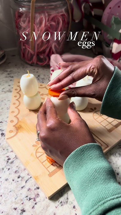 Hard-Boiled Egg Snowmen | Pete & Gerry's - YouTube