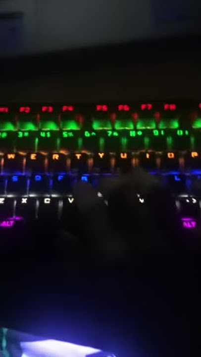 Blackweb mechanical keyboard with blue switches - YouTube