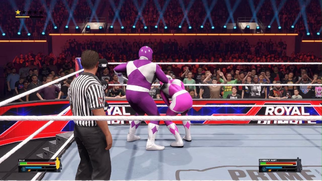 WWE 2K25: Purple Bulk Ranger vs. Pink Ranger - YouTube