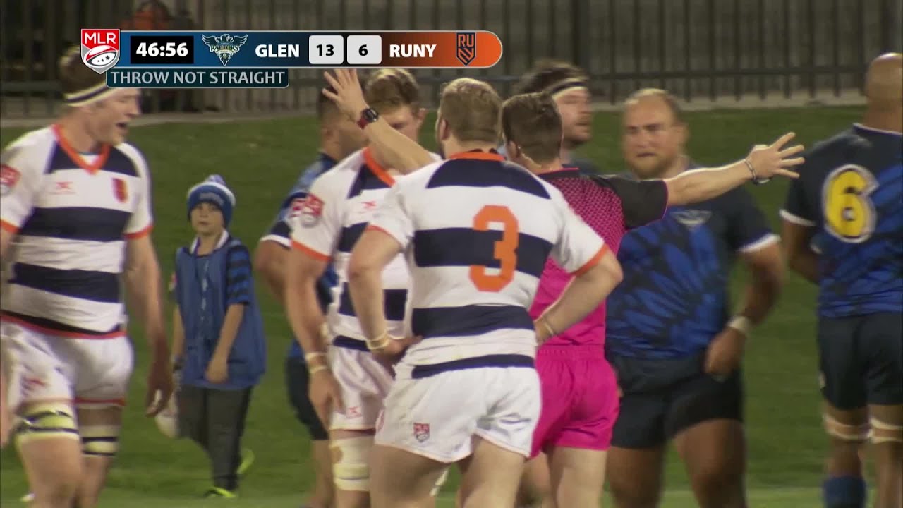 Lineout Not Straight:Glendale RAPTORS v RUGBY UNITED NY (Dylan Fawsitt ...