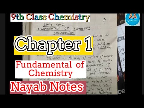 Nayab Notes Class 9 Chemistry Chapter 1 Fundamental of Chemistry - YouTube