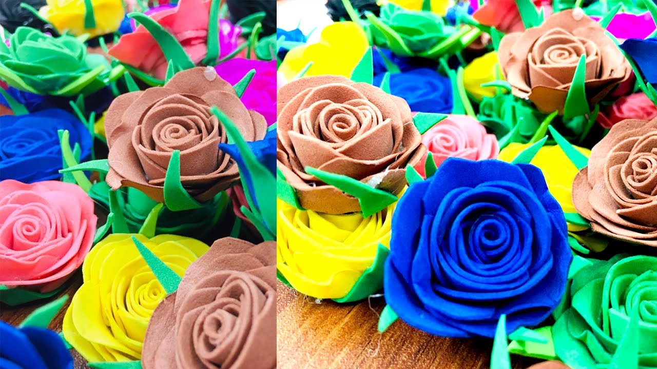 Form sheet flower | form sheet decorations | Easy craft | Flower ...
