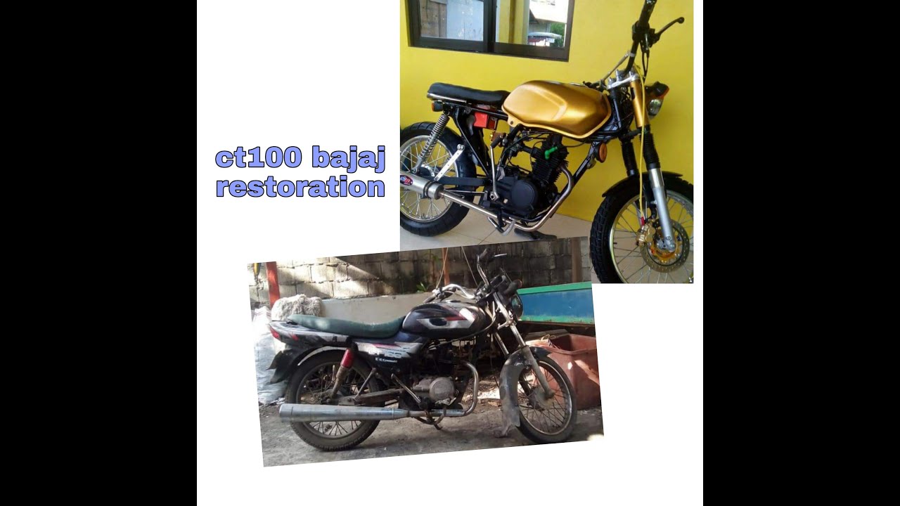 Kawasaki ct 100 bajaj restoration/ modification - YouTube