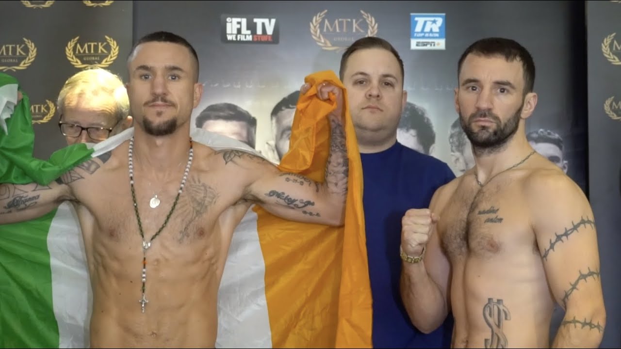 WBO EUROPEAN TITLE FIGHT! DAVIE OLIVER JOYCE v LEE HASKINS (FULL) WEIGH ...