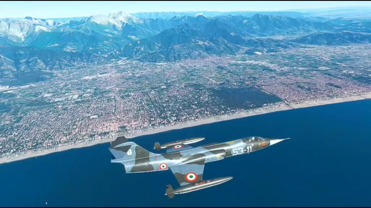F-104 Starfighter dell'ex 53° Stormo AMI. Cameri-Genova-Costa tirrenica-Grosseto. - YouTube