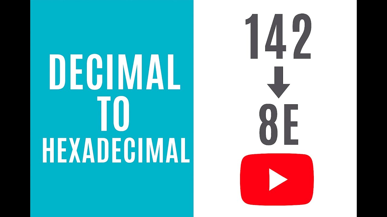 "Decimal to Hexadecimal Conversion | Easy Step-by-Step Trick Explained ...