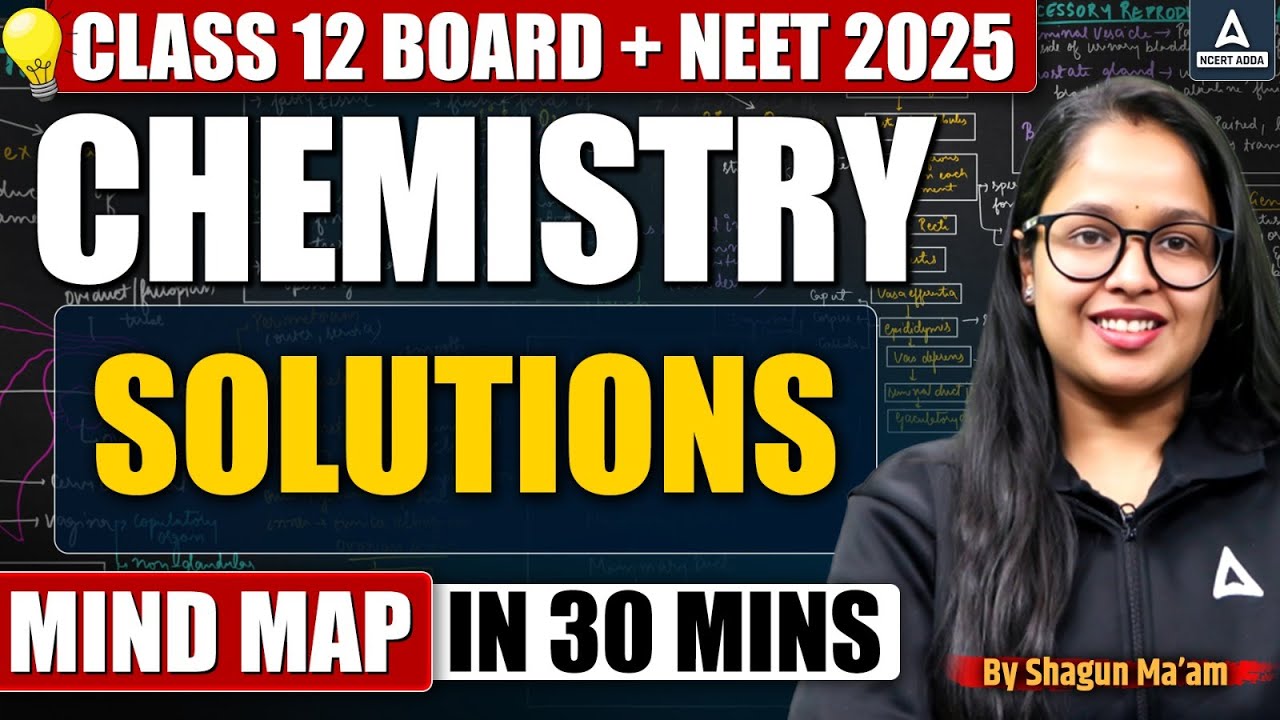 Solutions Chemistry Class 12 ONE SHOT in 30 Minutes | Class 12th ...