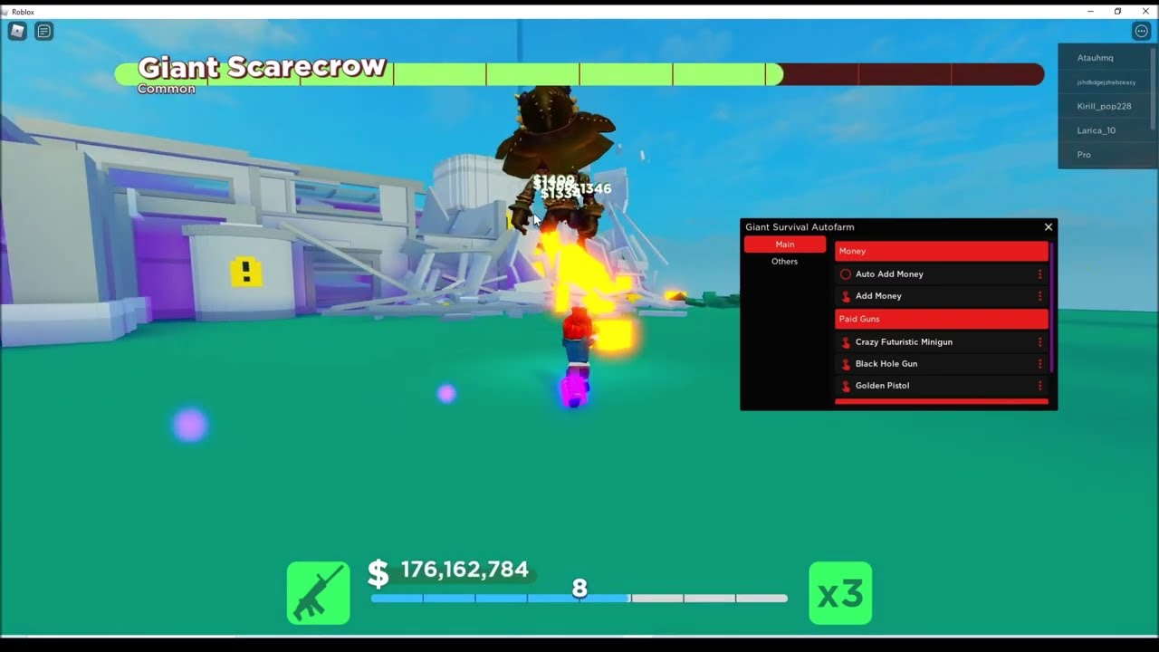 Roblox Giant Survival Script (Infinite Money, AutoFarm Level, Have Best ...