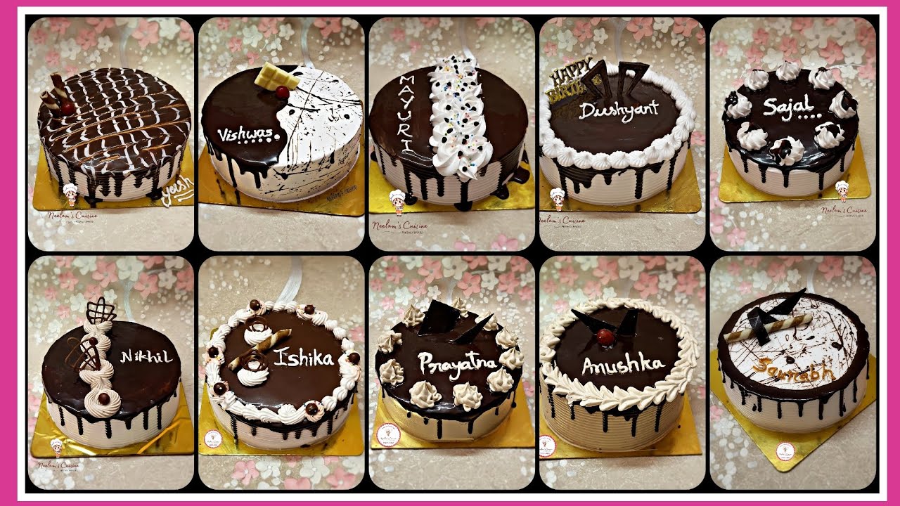 Top 20 Easiest Chocolate Cake Designs 🎂 | Part-1 | Corporate cake ...