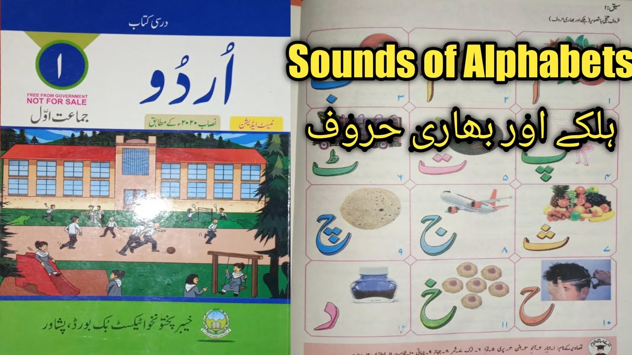 Class 1| Urdu | Sounds of Urdu Alphabets | and small shapes of Urdu ...