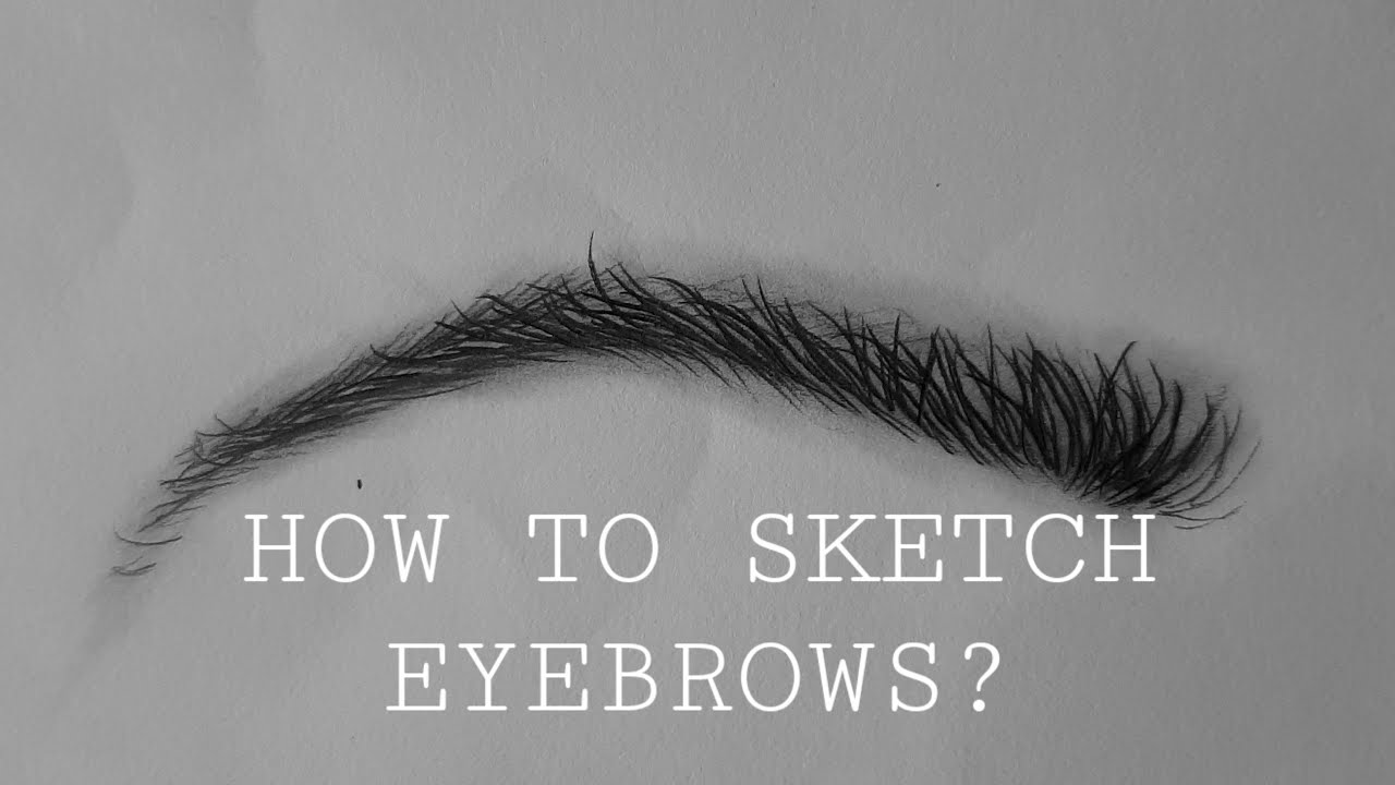 HOW TO SKETCH EYEBROW? | Eyebrow time-lapse | Eyebrow sketch Tutorial ...