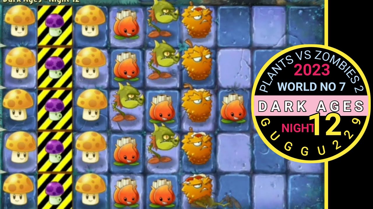 plants vs zombies 2 dark ages night 12 walkthrough - YouTube