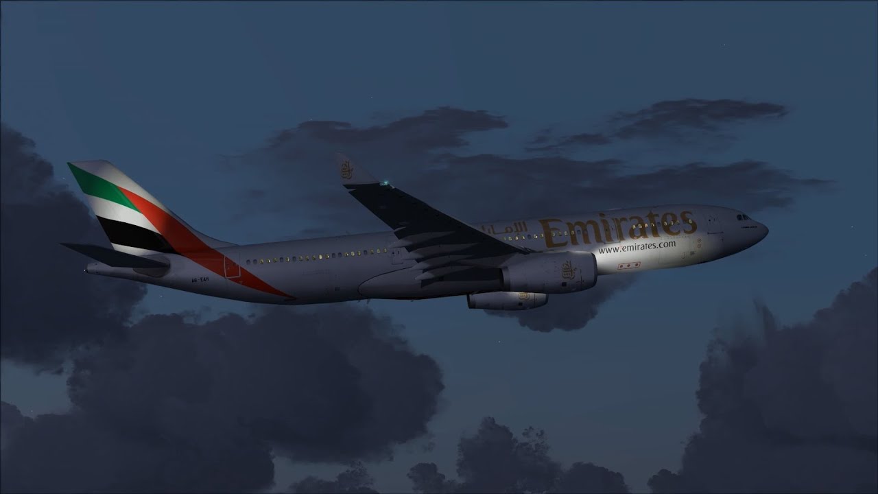 (EK) Emirates 587 Taxi and Departure From Dhaka Airport VGZR - A330-200 ...